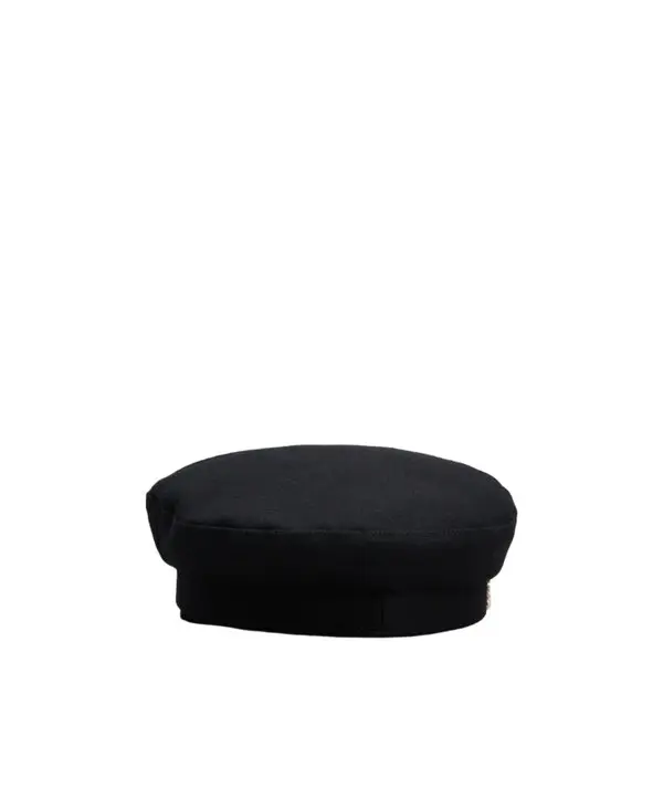 ROGER VIVIER Embellished Sailor Cap - Black