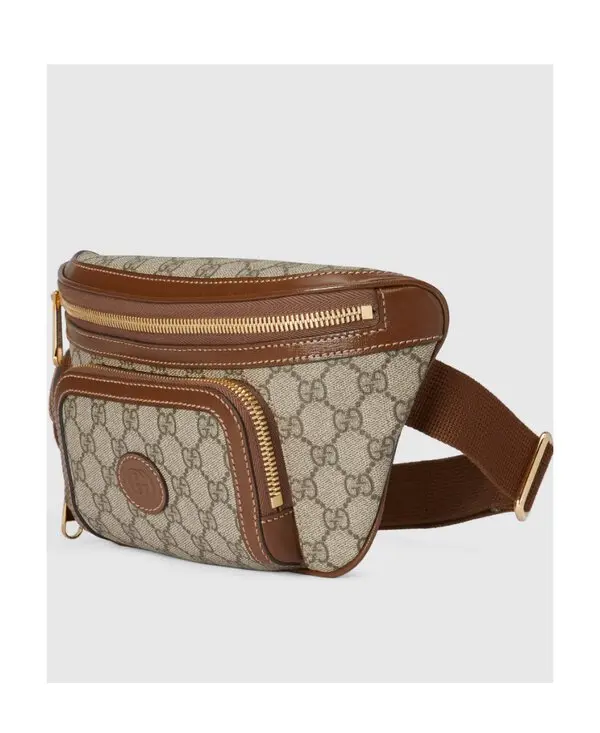 Gucci Logo Patch Monogrammed Belt Bag