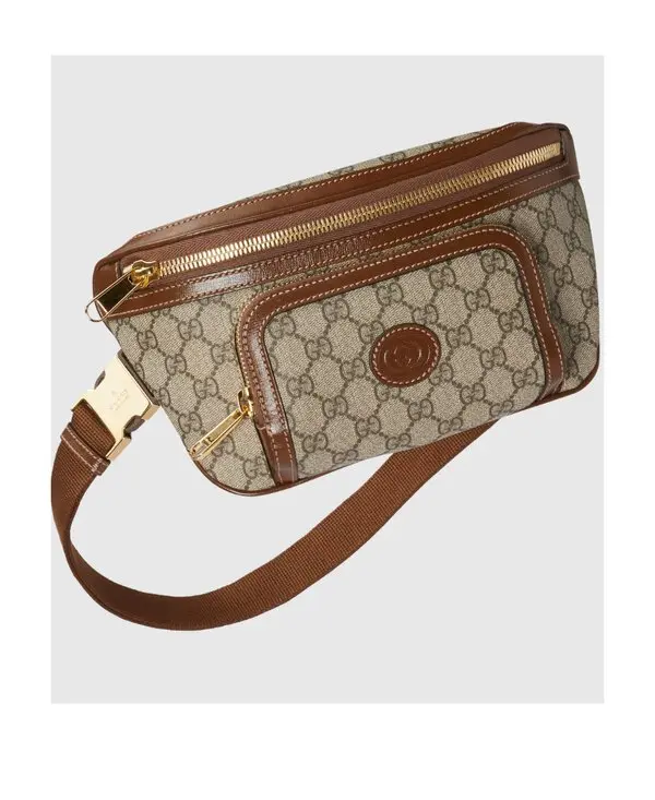 Gucci Logo Patch Monogrammed Belt Bag