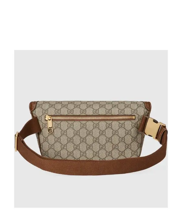 Gucci Logo Patch Monogrammed Belt Bag