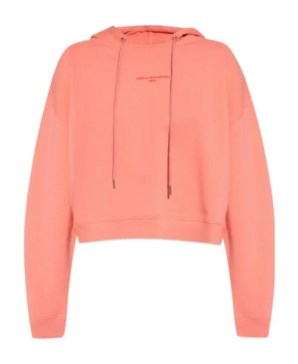 Stella McCartney Logo Detail Drawstring Hoodie - Pink