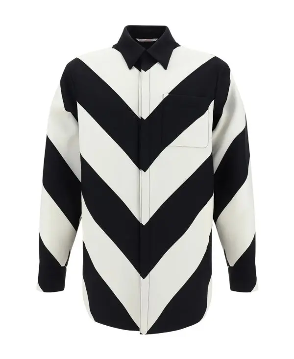 Valentino Garavani Chevron-striped Shirt