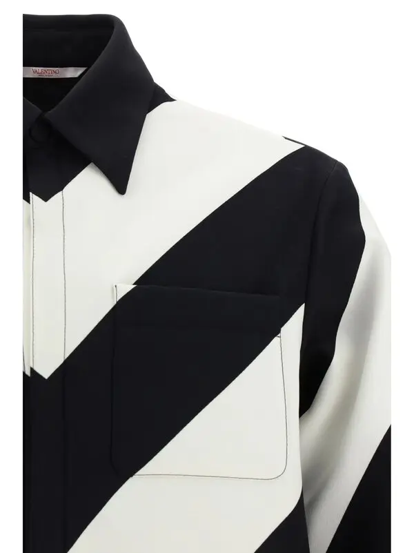 Valentino Garavani Chevron-striped Shirt