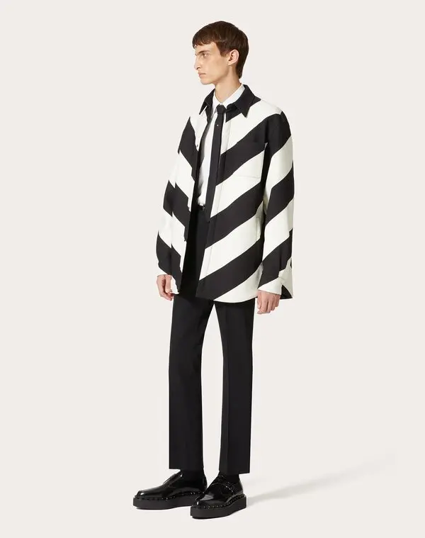 Valentino Garavani Chevron-striped Shirt