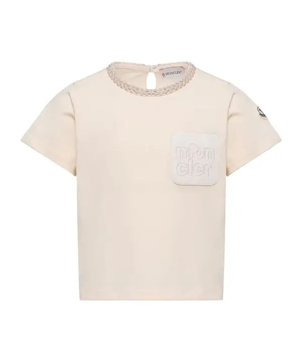 Moncler Logo Pocket T-shirt - Beige