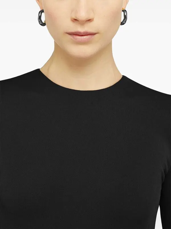 JIL SANDER Crew-neck Crepe Dress