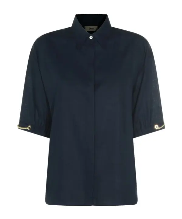 Herno Regular Fit Shirt With Pointed Collar