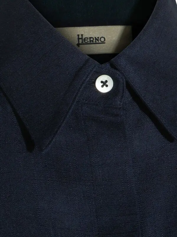 Herno Regular Fit Shirt With Pointed Collar