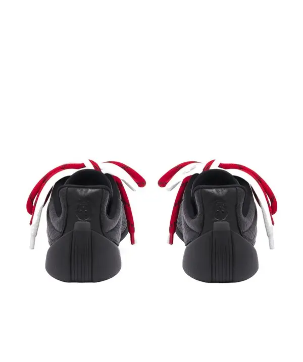 Alexander McQueen Flexion Lace-up Sneakers With Embossed Skull Detail - Black