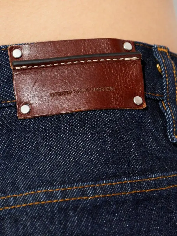 Dries Van Noten Logo Patch Jeans