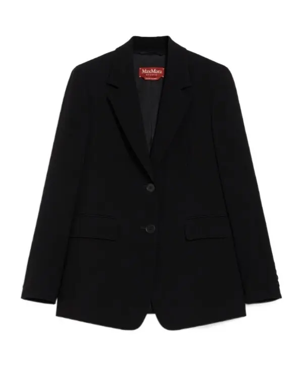 Max Mara Linz Single-breasted Tailored Blazer - Black