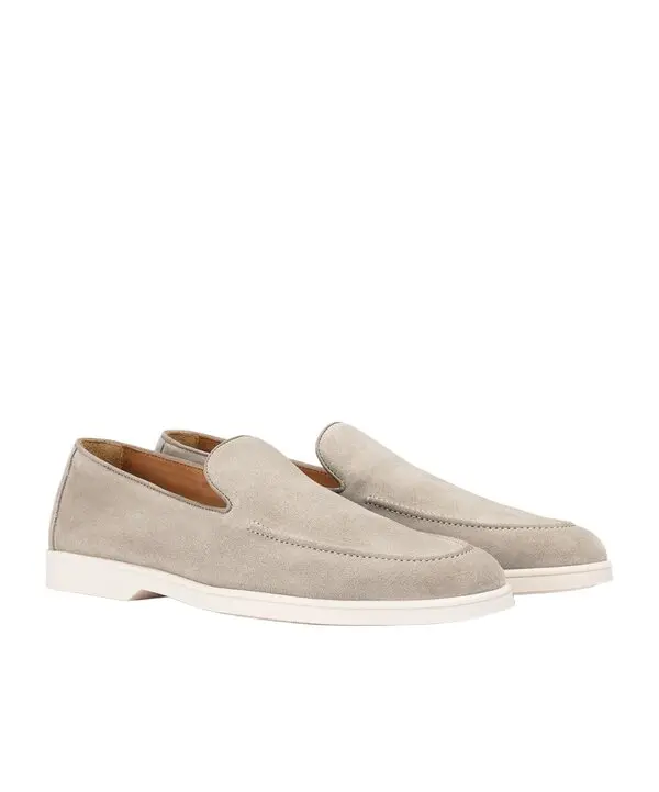 DOUCAL'S Minimalist Suede Loafers