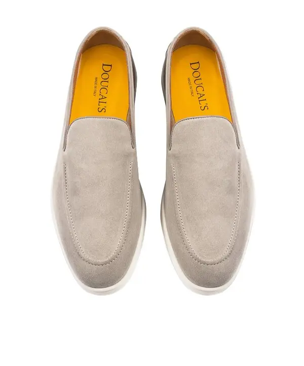 DOUCAL'S Minimalist Suede Loafers