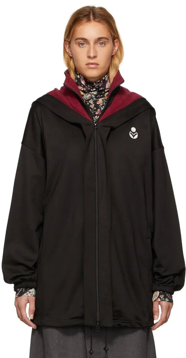 Isabel Marant Étoile Logo Print Zip-up Hooded Jacket