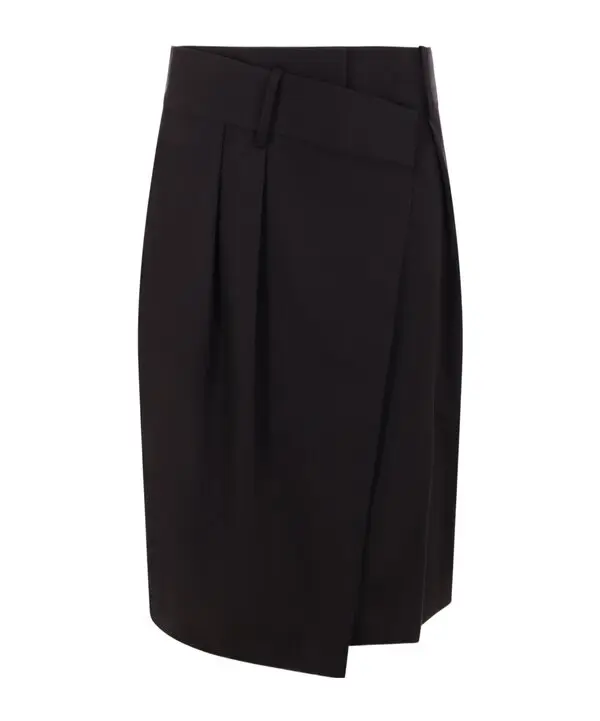 Loewe Asymmetric High-waisted Wrap Skirt
