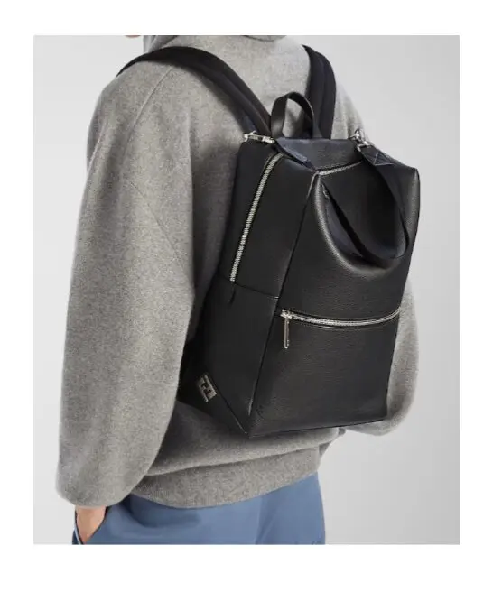 Fendi Zipped Backpack With Ff Appliqués