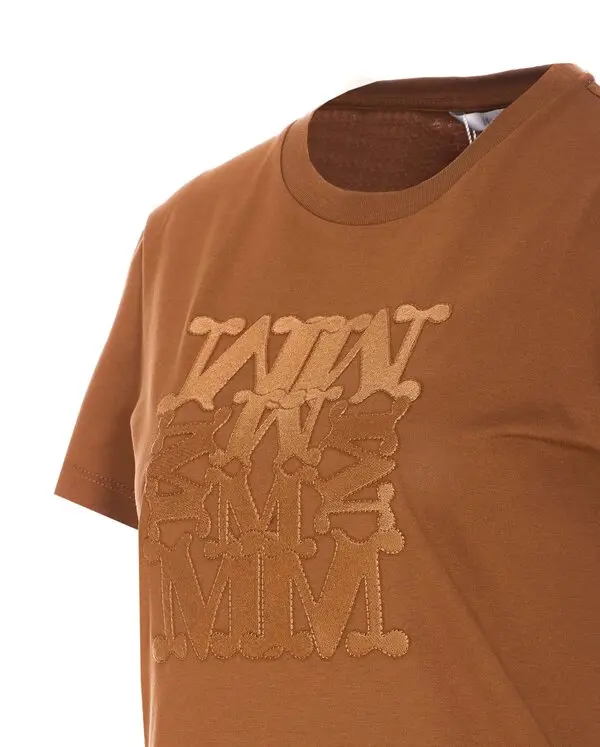Max Mara Logo Embroidered Crewneck T-shirt