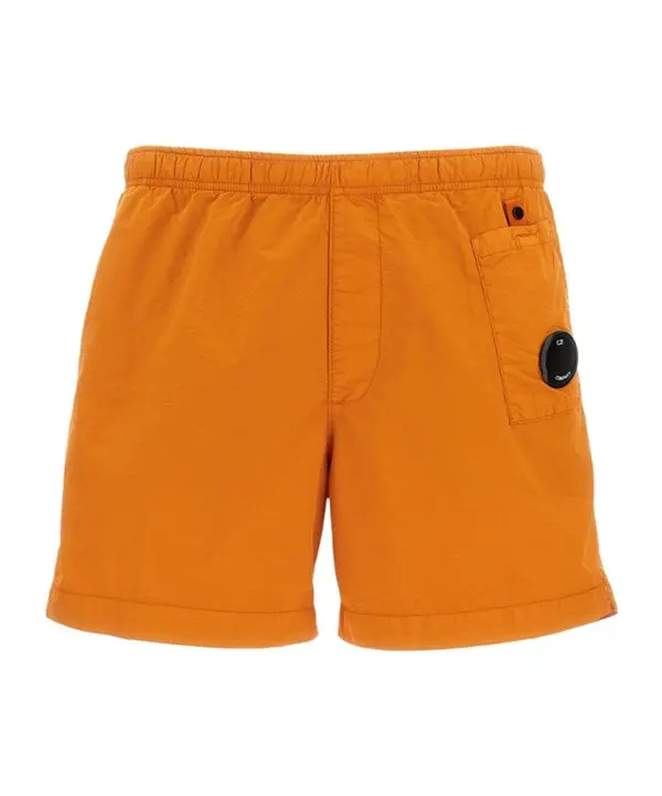 C.P. COMPANY Lens Detail Swim Shorts - Orange