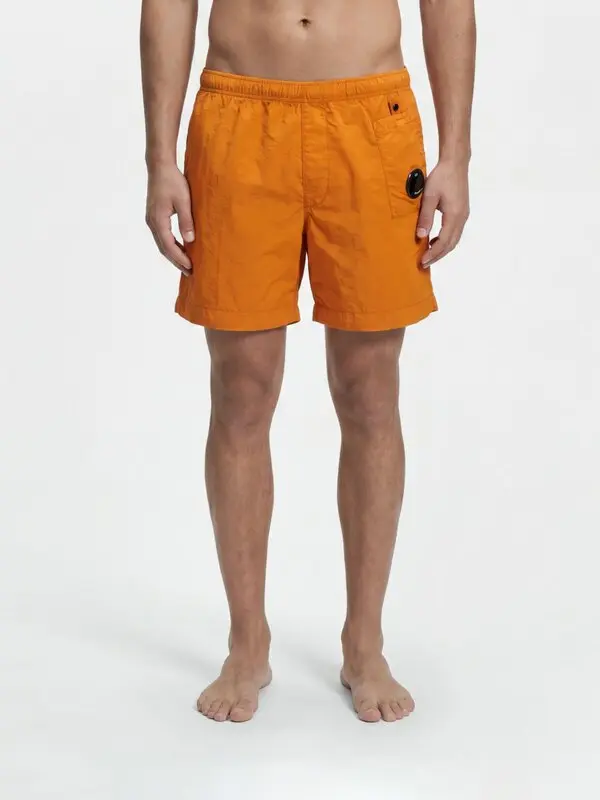 C.P. COMPANY Lens Detail Swim Shorts - Orange