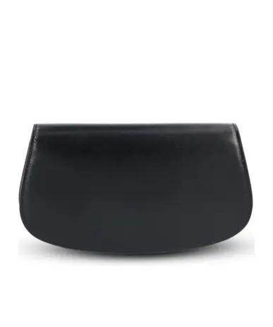 Saint Laurent Logo Plaque Foldover Top Shoulder Bag