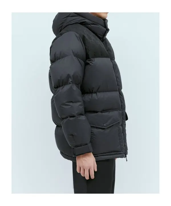 Gucci Zip-up Puffer Jacket With High Collar And Removable Hood