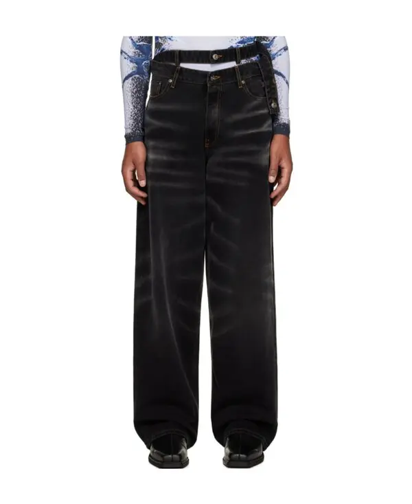 Y/project Washed Effect Wide-leg Jeans