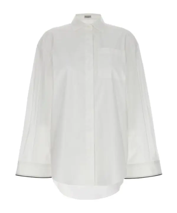 Brunello Cucinelli Classic Collar Shirt - White