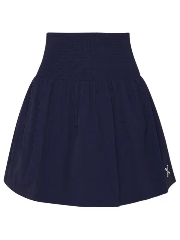 Kenzo High Waist Flared Mini Skirt With Logo Detail