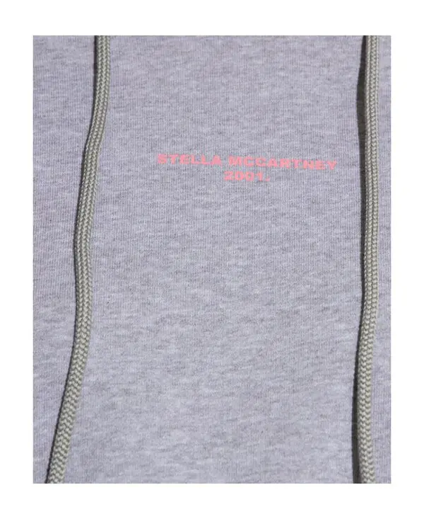Stella McCartney Long-sleeved Drawstring Hoodie - Gray