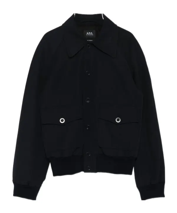 A.p.c. Long-sleeved Buttoned Jacket - Black