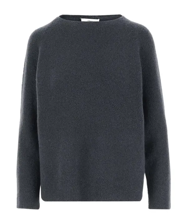 Vince Bouclé Boat-neck Jumper - Black