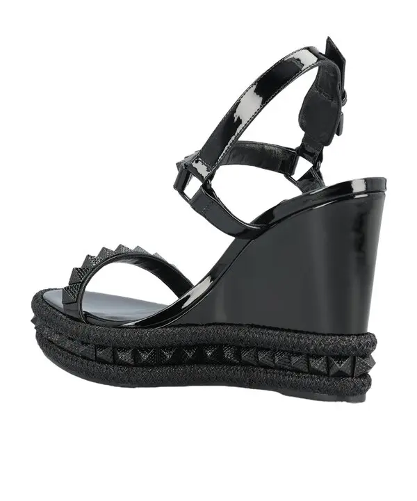 CHRISTIAN LOUBOUTIN Pyraclou Studded Wedge Sandals