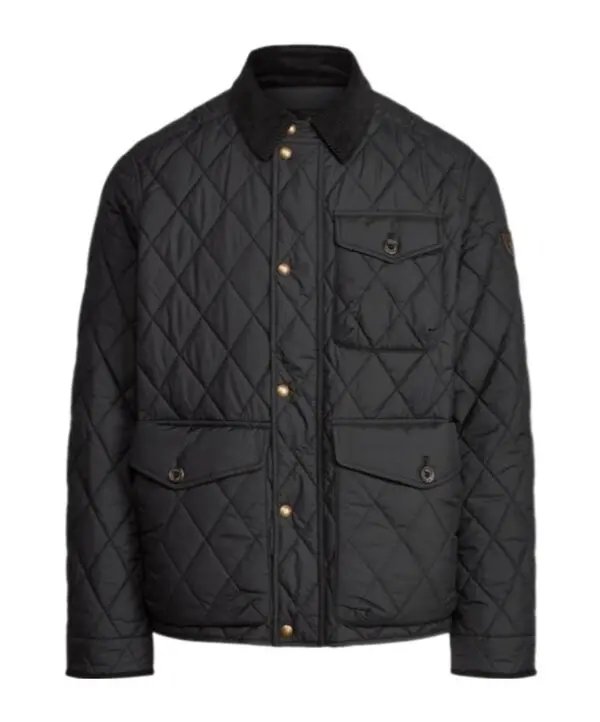 Polo Ralph Lauren Diamond-quilted Button-front Jacket - Black