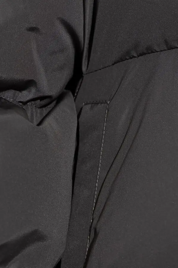 Balenciaga Logo Printed Padded Jacket - Black