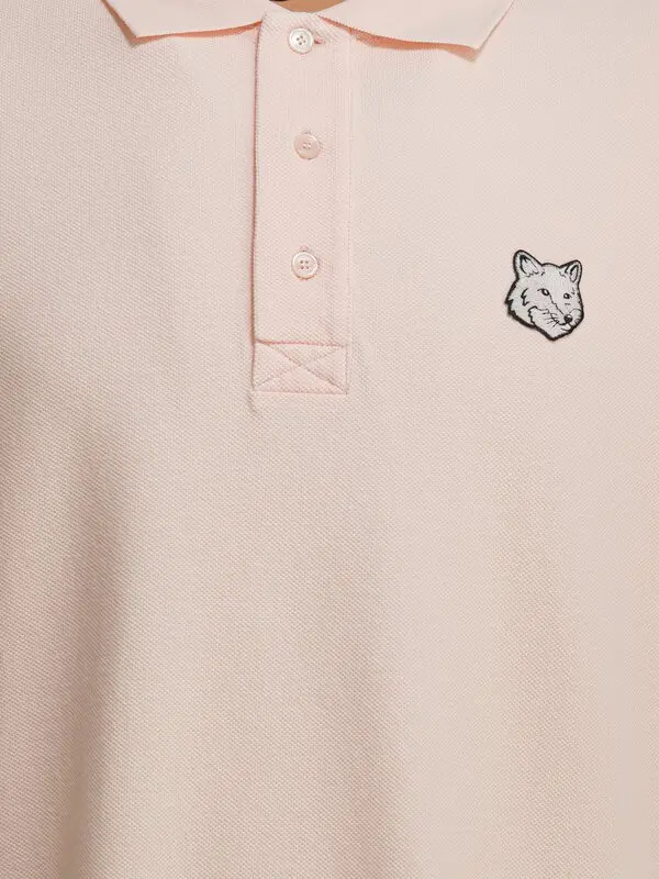 Maison Kitsuné Fox Head Oversized Polo Shirt