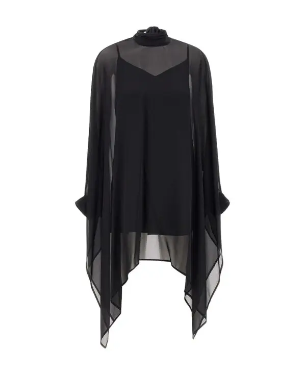 P.a.r.o.s.h Draped-sleeve Tunic With Keyhole Detail