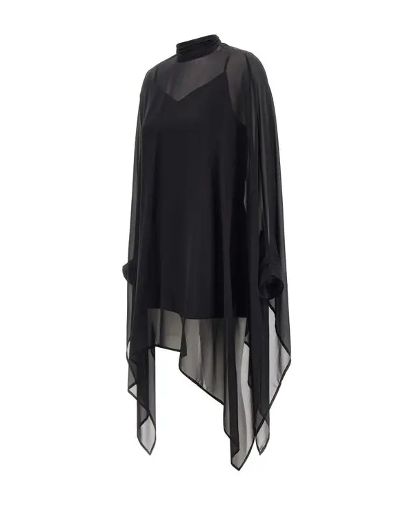 P.a.r.o.s.h Draped-sleeve Tunic With Keyhole Detail