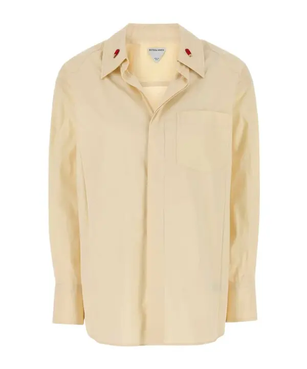 Bottega Veneta Long Sleeve Shirt With Lapel Collar