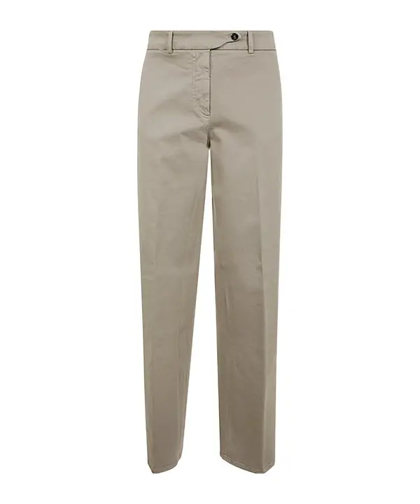 N.21 Belt-loop Casual Pants - Nude