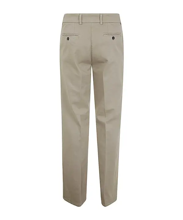 N.21 Belt-loop Casual Pants - Nude