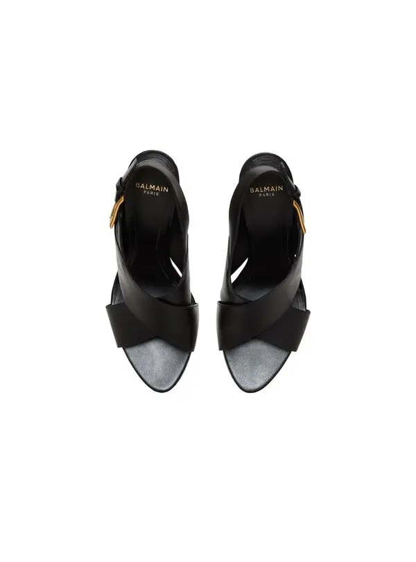 Balmain Anthem Wedge Heeled Sandals