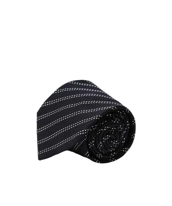 Destin Striped Neck Tie - Blue/white