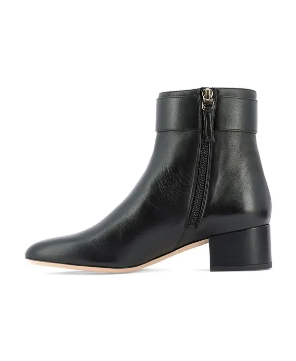 Bally Jay Ankle Boots With Gold Clasp