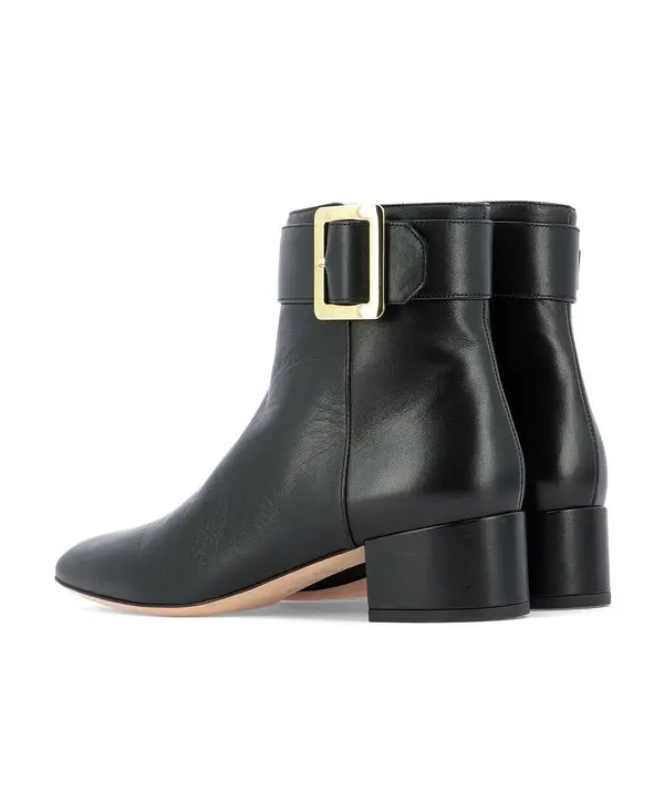 Bally Jay Ankle Boots With Gold Clasp
