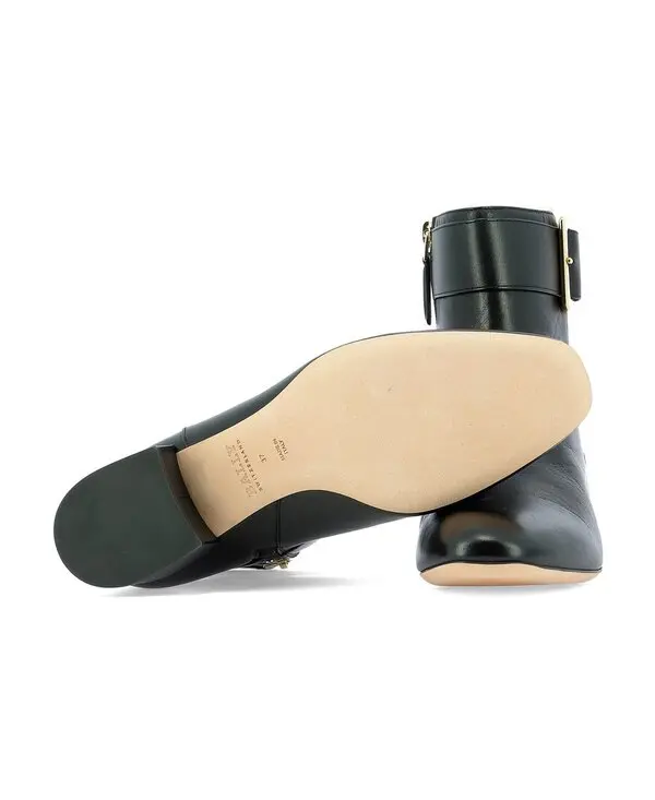 Bally Jay Ankle Boots With Gold Clasp