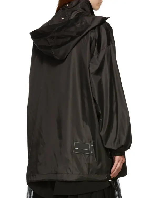 We11Done Logo Print Hooded Jacket