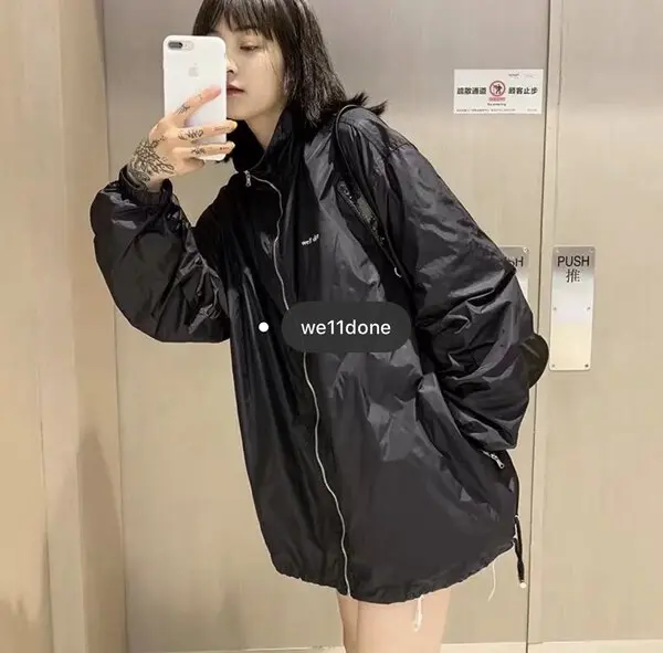 We11Done Logo Print Hooded Jacket