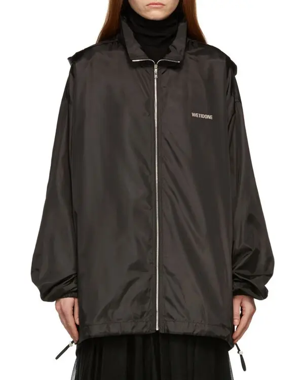 We11Done Logo Print Hooded Jacket