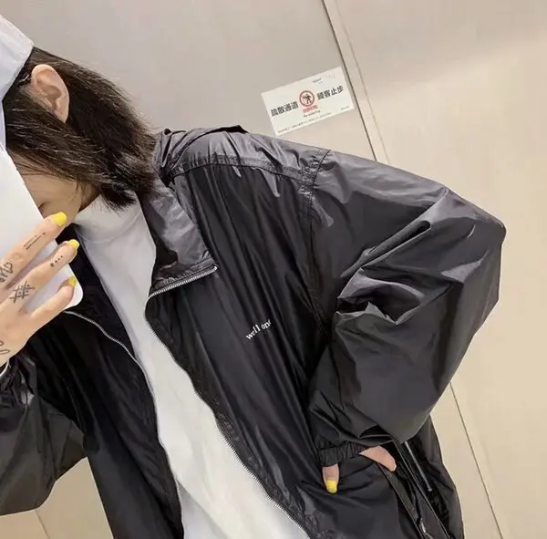 We11Done Logo Print Hooded Jacket