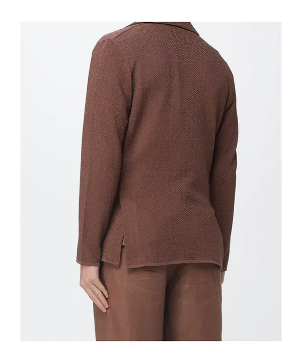 LARDINI Textured Two-button Blazer - Red